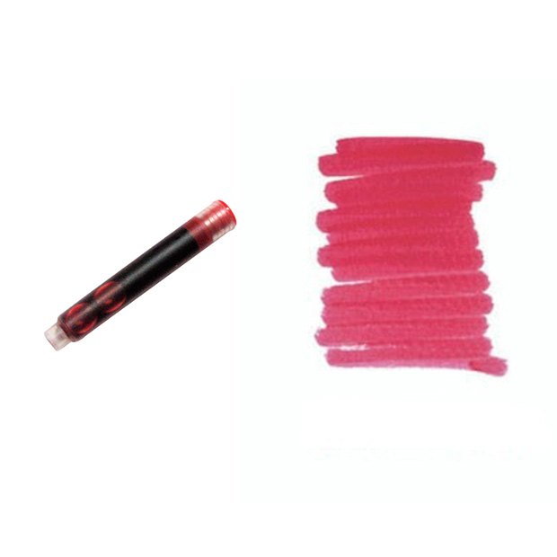 Intense Red 3.4mm Fountain Pen Ink Cartridges - InexPens
