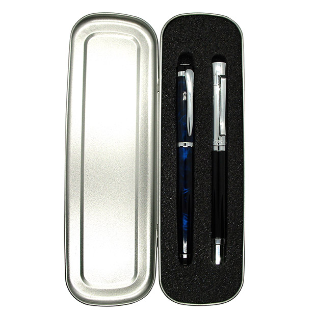 Aluminum Storage Pen Case (For 2 Pens) - InexPens