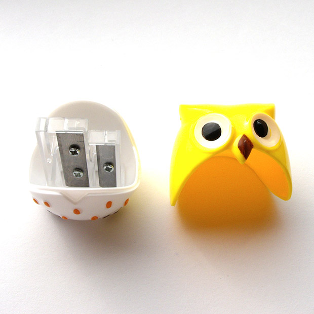 Owl Pencil Sharpener (Yellow)