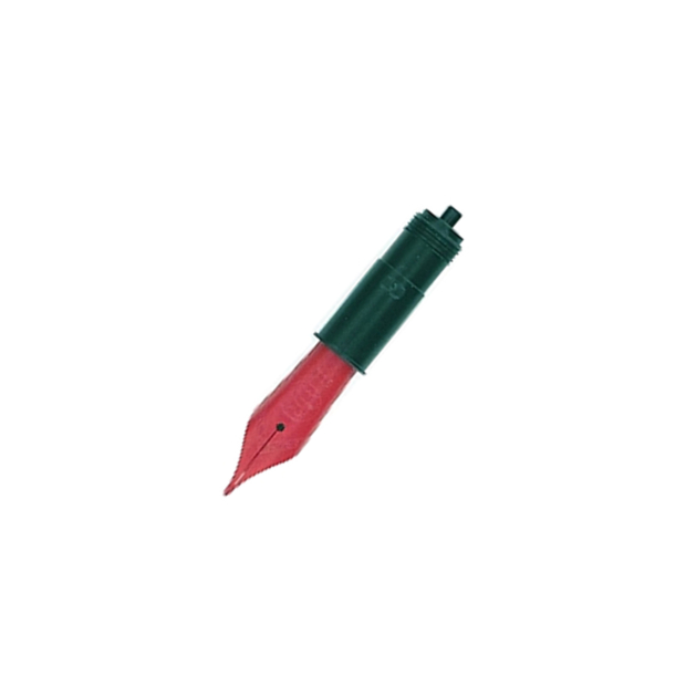 Red Lacquer Bock Broad Nib With Bock Housing (Standard Size #6) - InexPens