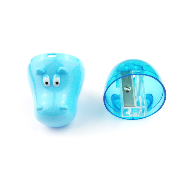 Cute Hippo Pencil Sharpener (Blue) - InexPens