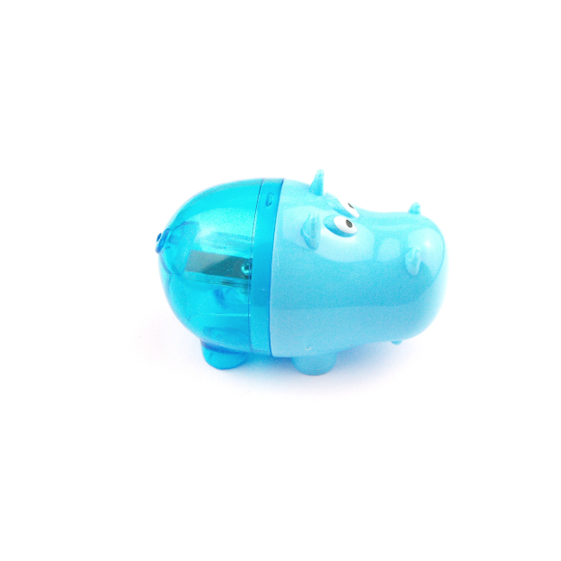 Cute Hippo Pencil Sharpener (Blue) - InexPens