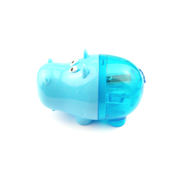 Cute Hippo Pencil Sharpener (Blue) - InexPens